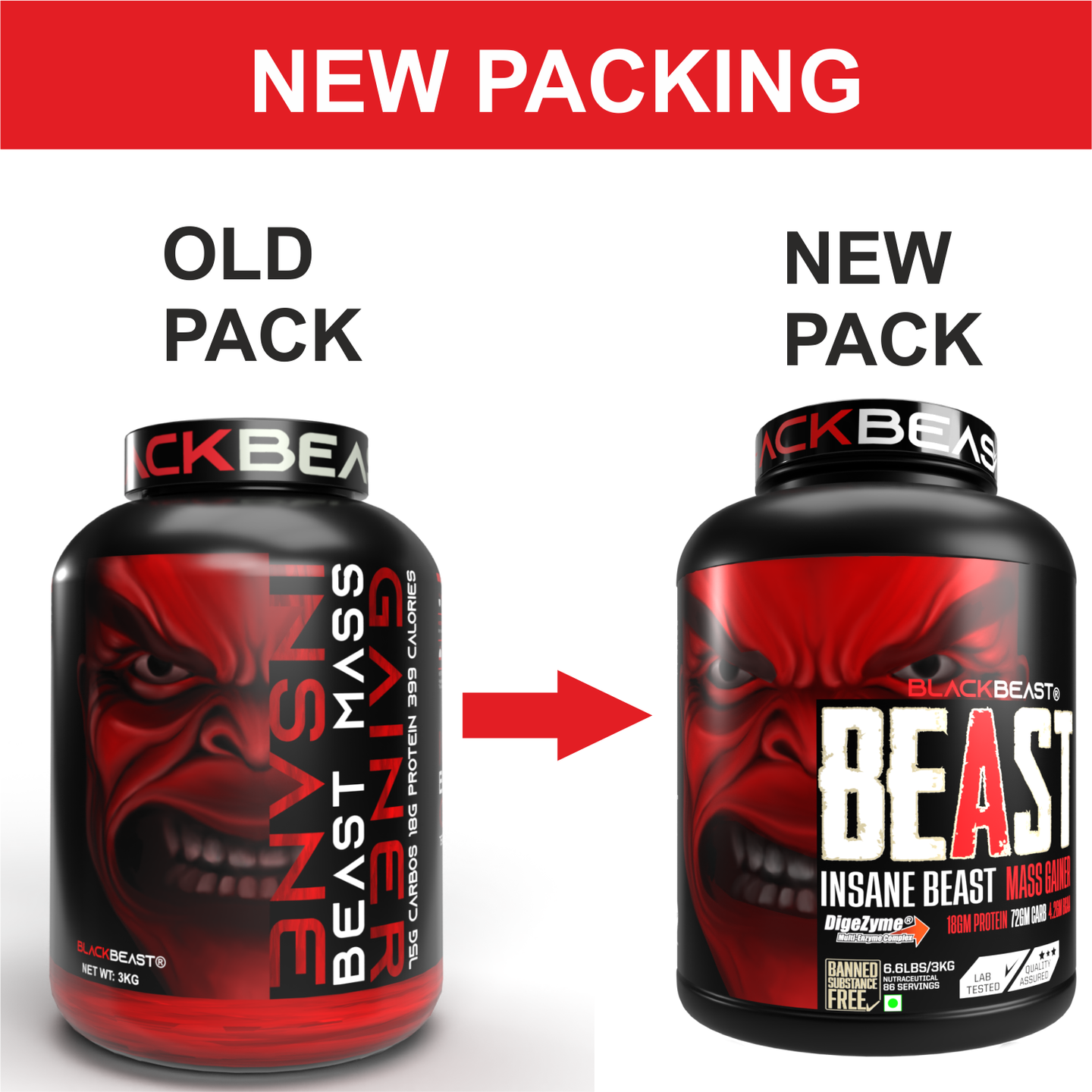 BLACKBEAST BEAST MASS GAINER – BLACKBEAST NUTRITION