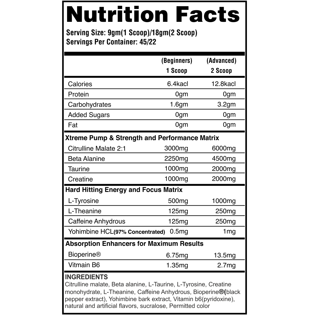 THE BIG DADDY XTREME PREWORKOUT by BLACK BEAST – BLACKBEAST NUTRITION