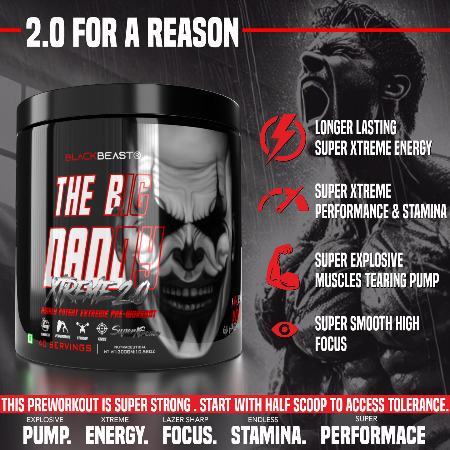 THE BIG DADDY XTREME 2.0 PREWORKOUT by BLACK BEAST – BLACKBEAST NUTRITION